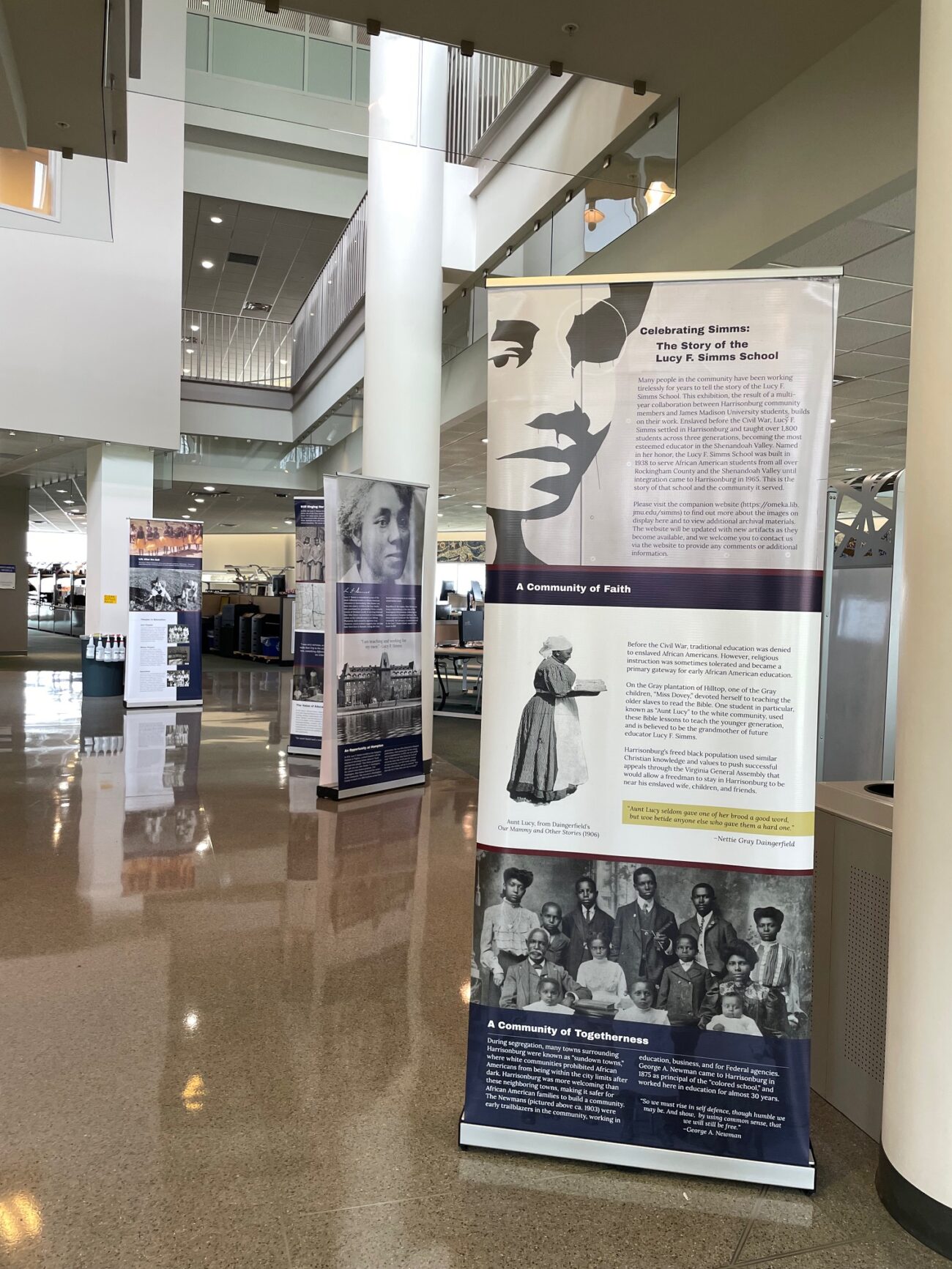 Celebrating Simms Exhibit in Rose Library - JMU Libraries