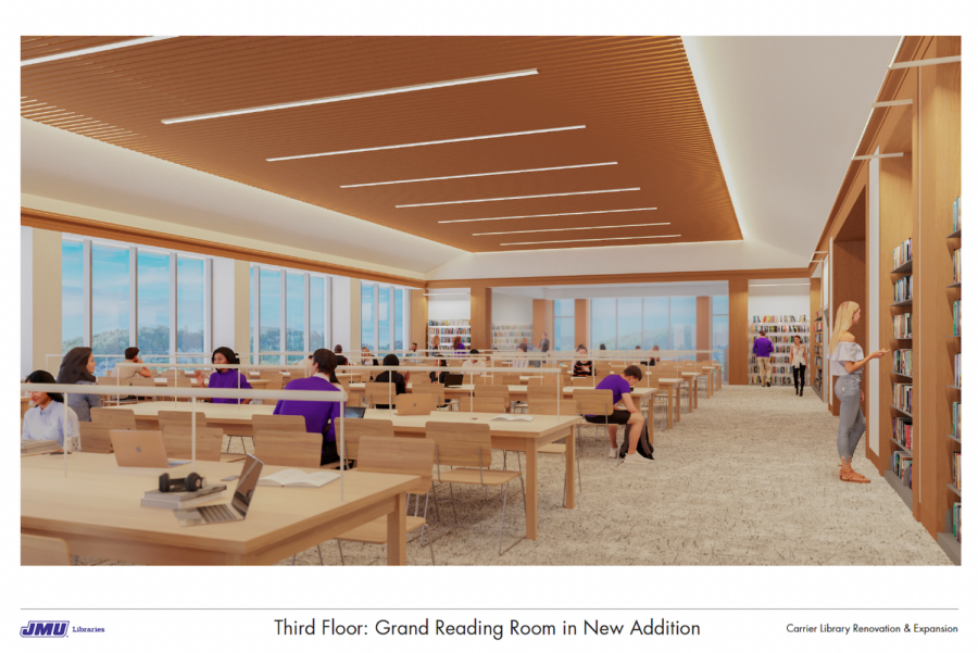 Renderings of the Future Carrier Library - JMU Libraries