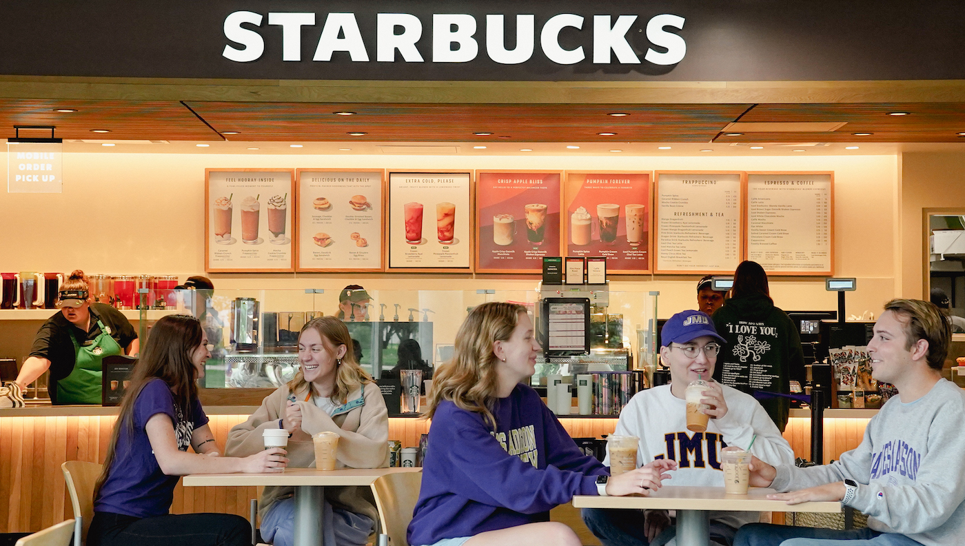 Starbucks in Rose Library Now Open - JMU Libraries
