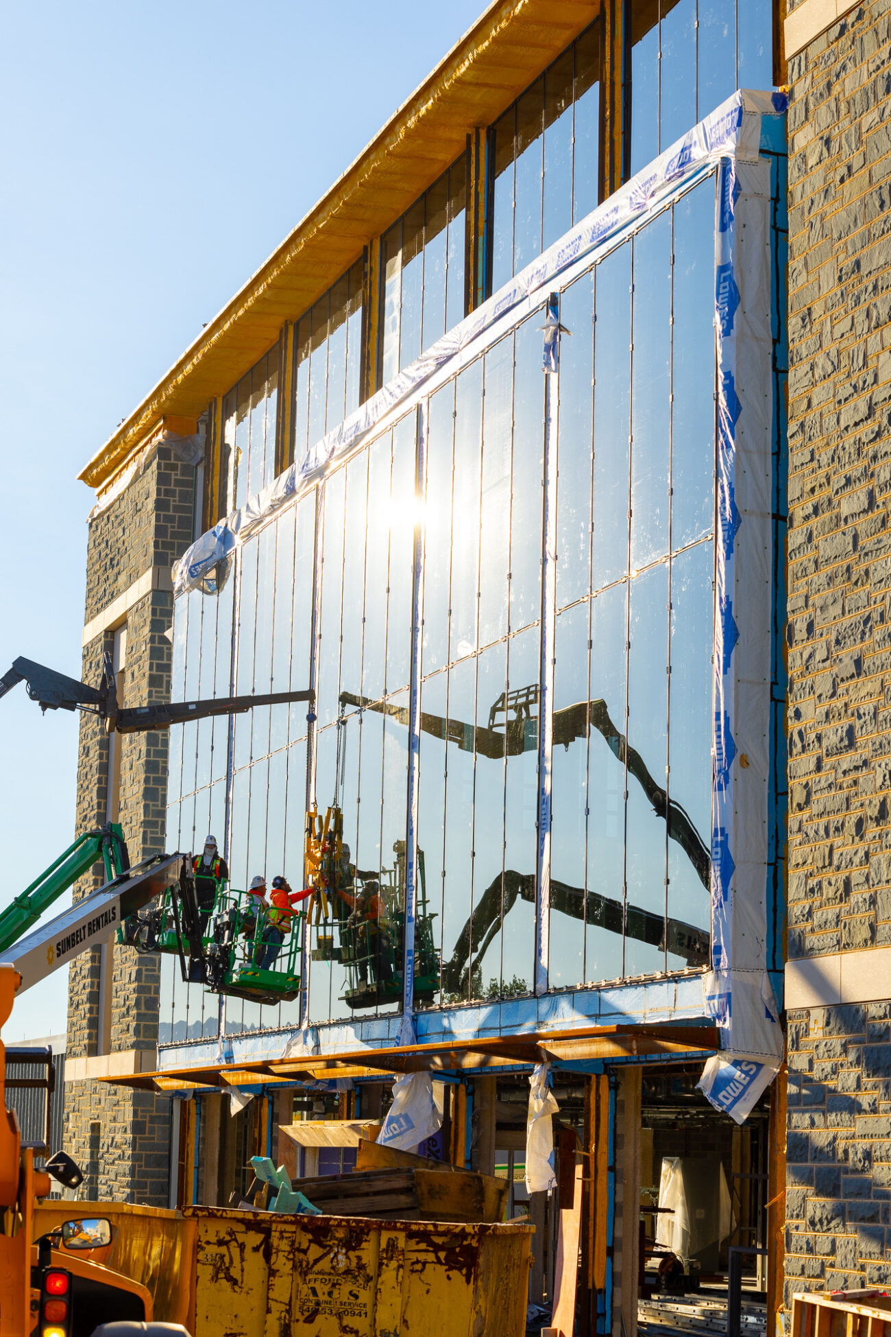 Photos of Carrier Library Construction Progress - JMU Libraries