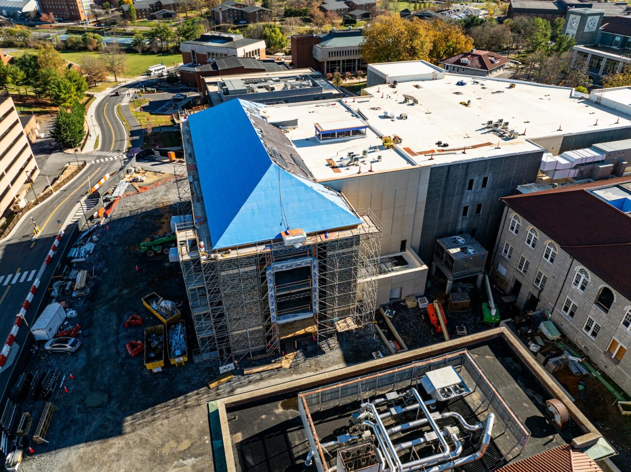 Photos of Carrier Library Construction Progress - JMU Libraries
