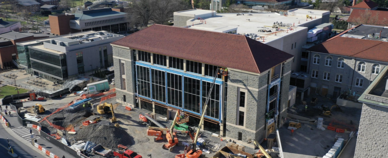 Photos of Carrier Library Construction Progress - JMU Libraries